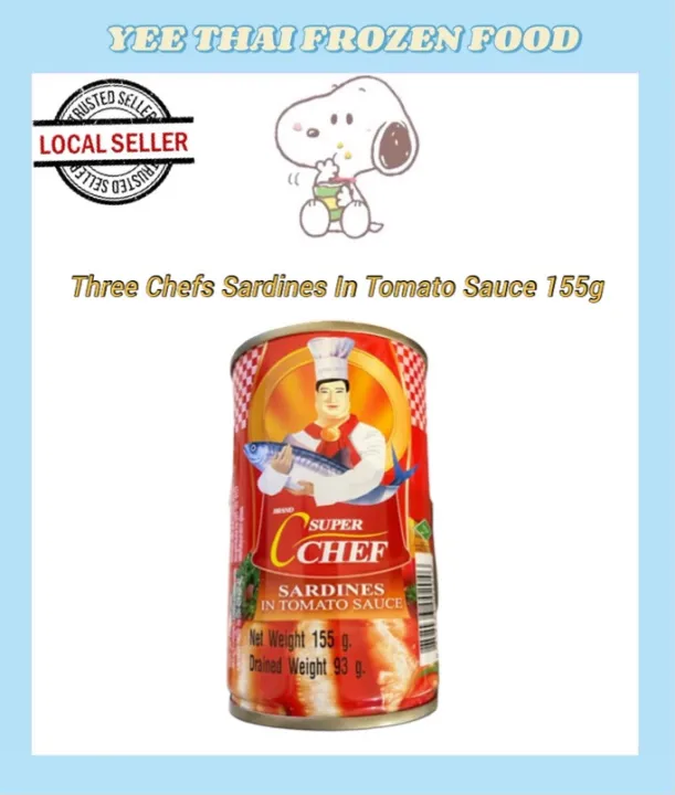 Super C Chef Sardines In Tomato Sauce 155 G. | Lazada