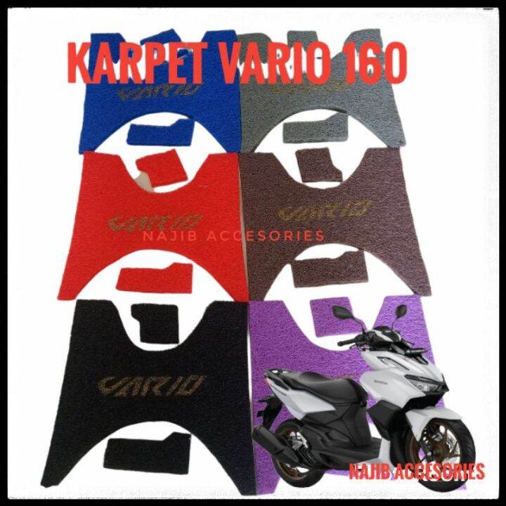 Karpet Alas Kaki Honda Vario 160 New Vario 160 2022 Pijakan Kaki Honda Vario | Lazada Indonesia
