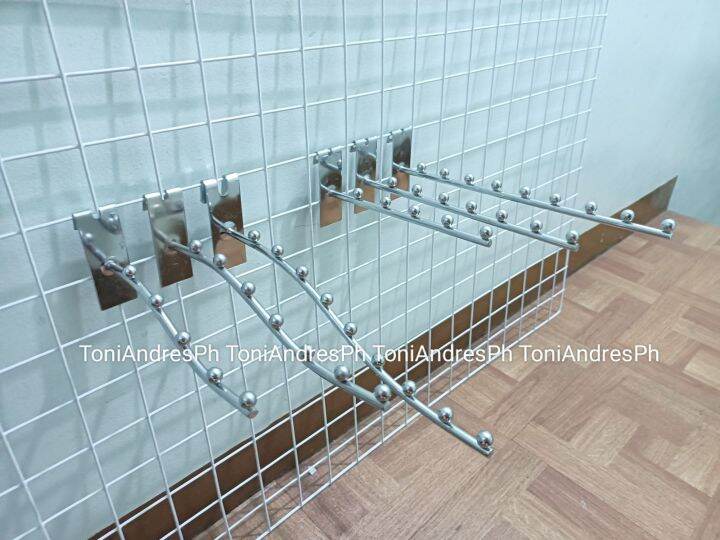 (Per Piece) Screen Hooks with Balls Metal Chrome Hooks Display Holder ...