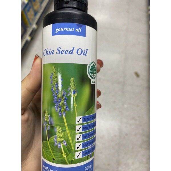Chia Seed Oil 250 Ml. Gourmet Oil Organic น้ำมัน เมล็ดเชีย กลั่นเย็น ...