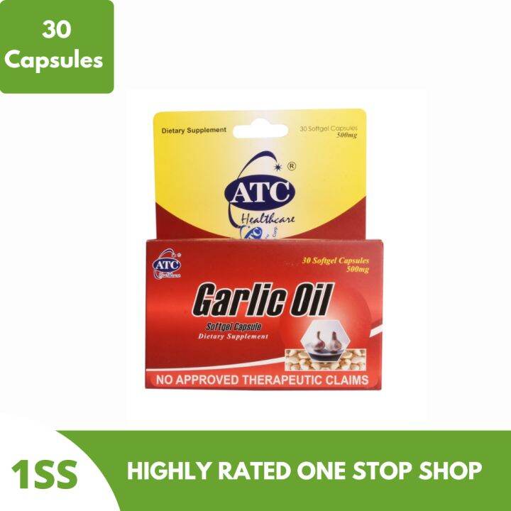 ATC Healthcare Garlic Oil Softgels, 30pcs | Lazada PH
