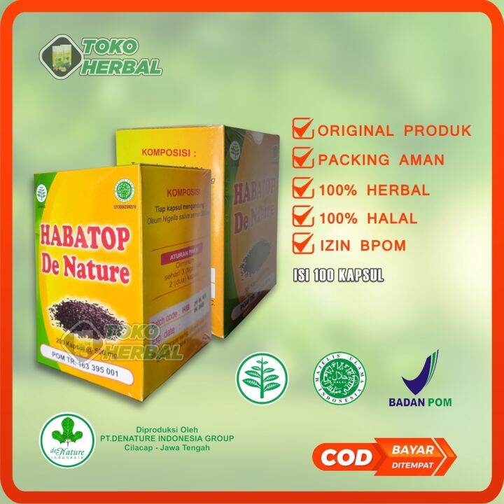HABATOP HERBAL de NATURE ISI 100 KAPSUL | Lazada Indonesia
