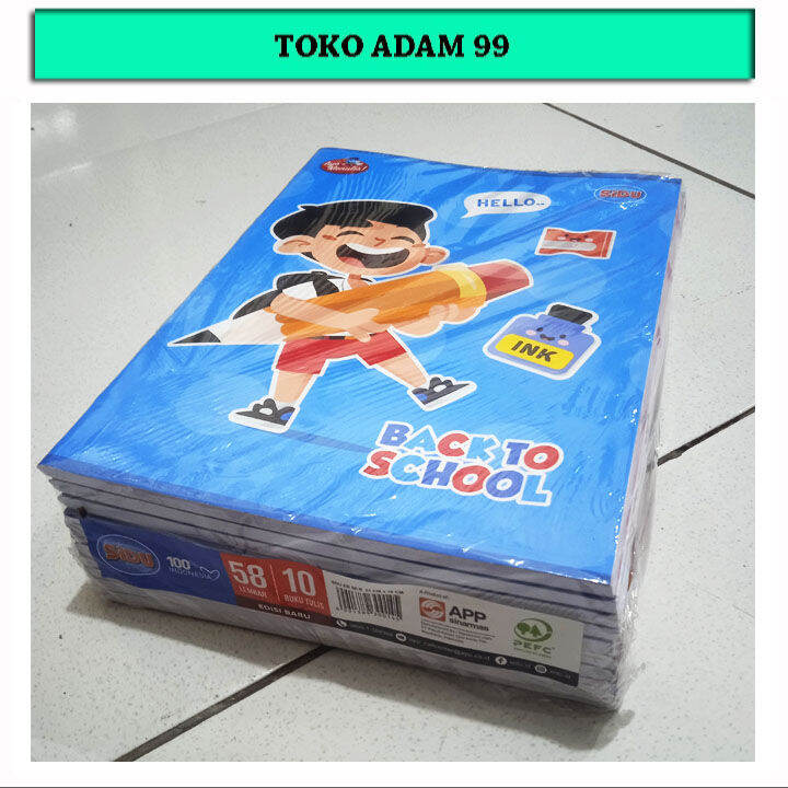 1 Pak Buku Tulis SIDU 58 Lembar isi 10 Pcs | Lazada Indonesia
