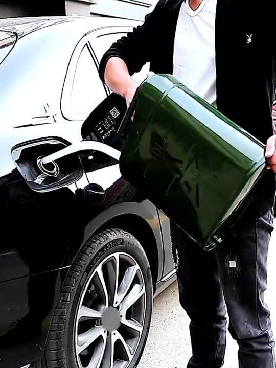 Mosiken (5L-30L) Tong Minyak Petrol gasoline tank stainless steel oil drum Fuel Spare Tank ...