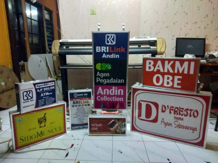 NEON BOX AKRILIK DUA SISI | NEON BOX PLANG NAMA TOKO USAHA | NEON BOX ...