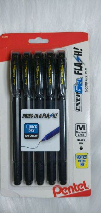 Bút ENERGEL PENTEL BL417 0.7mm đen Combo 5cây Hàng Chính Hãng PENTEL Nhật Bản | Lazada.vn