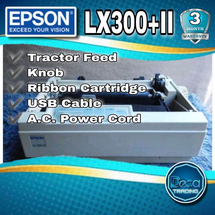 EPSON LX300+II DOT MATRIX PRINTER | Lazada PH