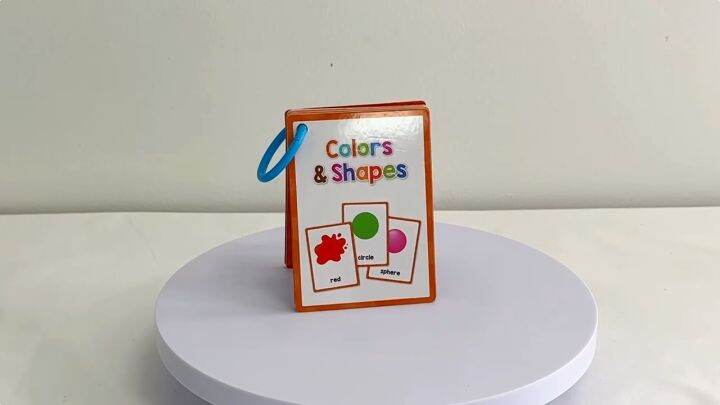 20PCS Kids Educational Flash Cards Set Colors & Shapes First Words ...