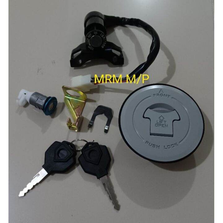 IGNITION SWITCH SET WITH TANK CAP / KEY SET RUSI GAMMA 200 / SSX 150 ...