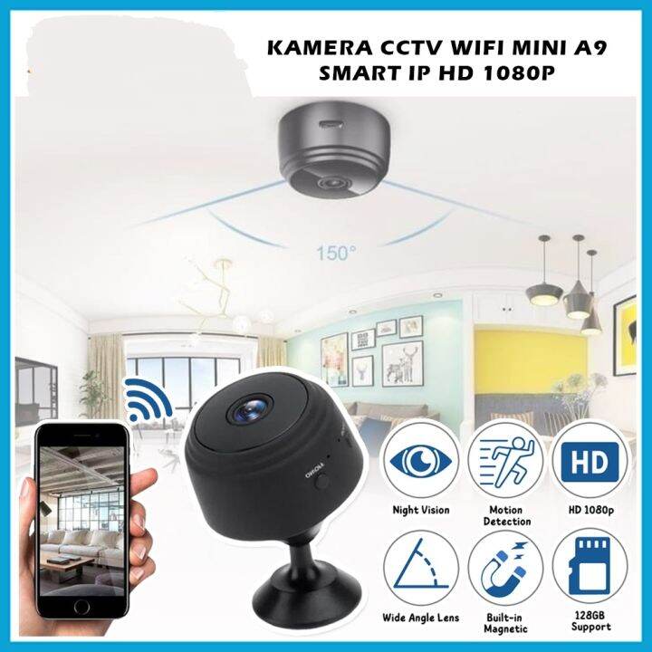 Kamera CCTV Mini A9 - Spy Kamera WIFI Full HD 1080p Wireless - Kamera ... Kamera CCTV Mini A9 - Spy Kamera WIFI Full HD 1080p Wireless - Kamera ...