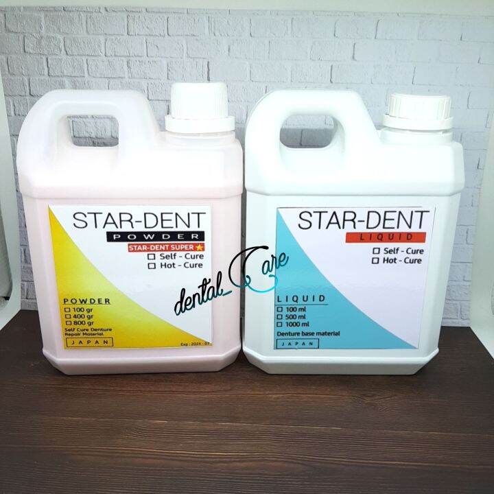 PAKET STAR-DENT SUPER 1 Liter+800gr Liquid+bubuk Gigi otomatis Bukan ...