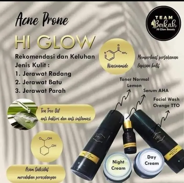 Hi Glow Skincare ultimate acne prone | Lazada Indonesia