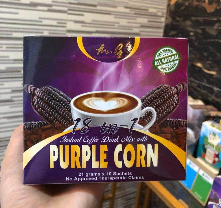 1 BOX PURPLE CORN COFFEE 10SACHET AUTHENTIC SOLD BY AMAZING LIFE SHOP ...