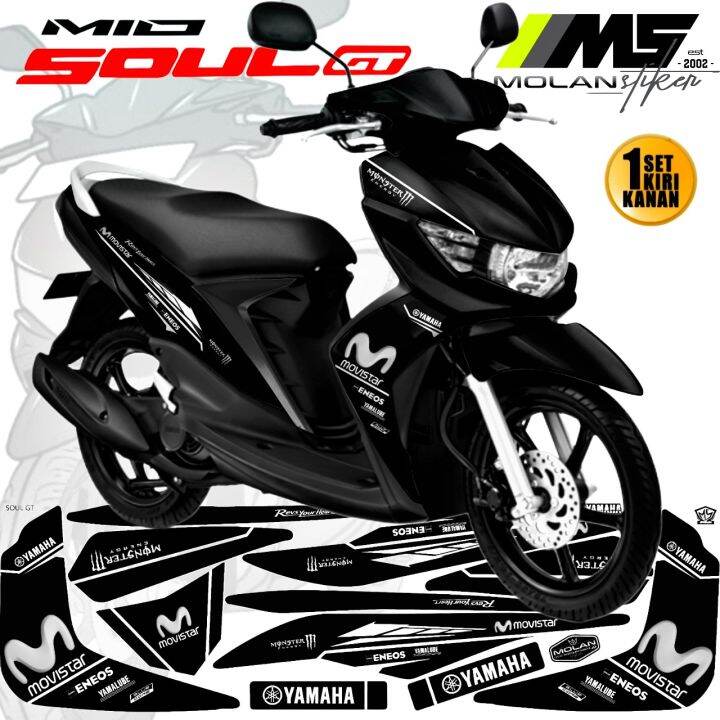 Decal Sticker Striping Variasi Mio Soul Gt 115 2012-2013-2014 Yamaha ...