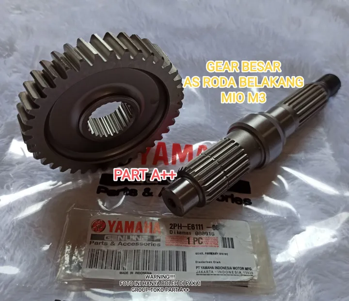 SET GEAR BESAR GIGI RASIO AS RODA BELAKANG MIO M3 S Z XRIDE SOUL GT 125 ...