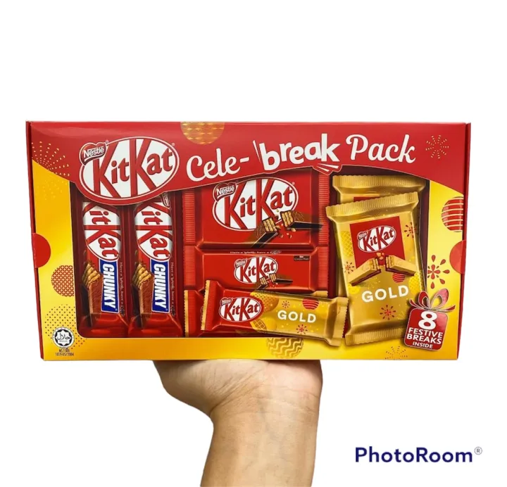 Kitkat Cele-break Pack 🎁 เซ็ตกล่องขนมช็อคโกแลต คิทแคท จัดเซ็ตตัวที่ขาย ...