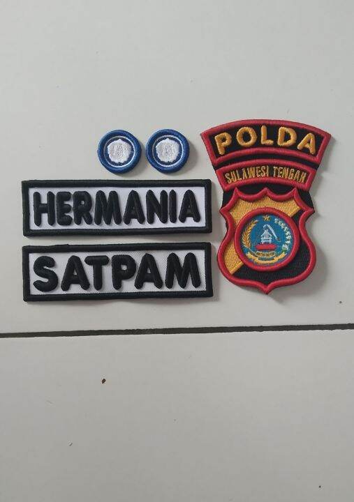 PAPAN NAMA,POLDA,MONOGRAM SATPAM | Lazada Indonesia
