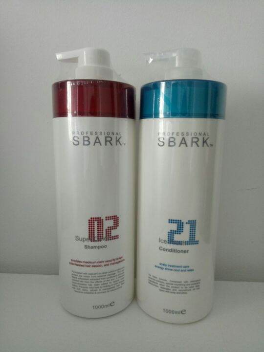 Shark Super Color Shampoo (02) 1000ml + Ice Fresh Conditioner (21 ...