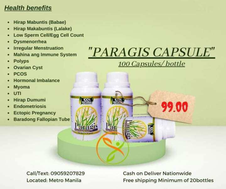 PARAGIS NATURAL HERBS CAPSULES 100pcs | Lazada PH