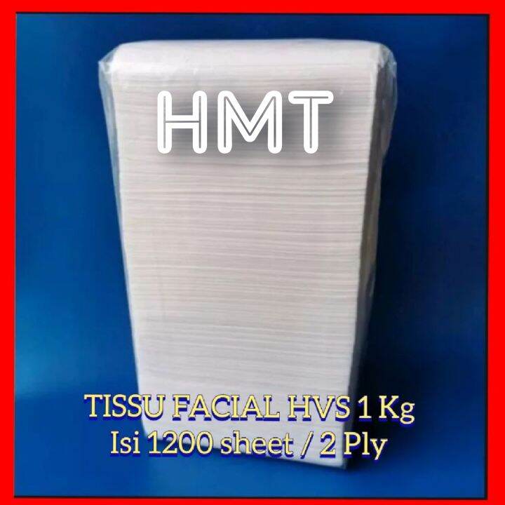 TISU WAJAH / FACIAL TISSUE HVS POLOS 1000 GRAM - TISU WAJAH POLOS 2 PLY ...