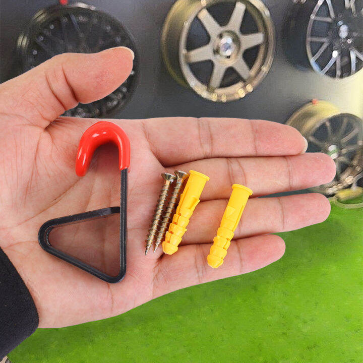 Car Wheel Fixed Metal Hooks Wall Display Tire Reinforcement Tool Metal ...