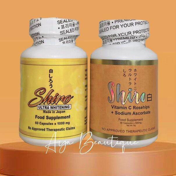 SHIRO ULTRA WHITENING / SHIRO GLUTATHIONE COMBO with FREEBIES Aya ...