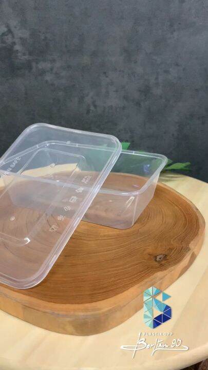Thinwall Persegi Panjang 750 ml Berlian isi 5 food container box tempat ...