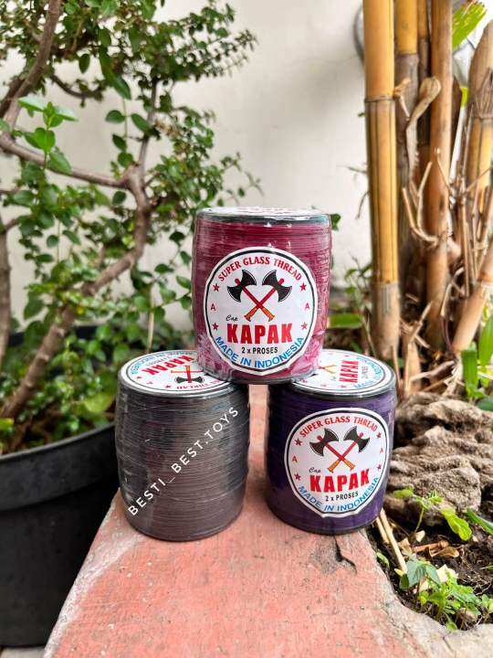 gelasan senar super silicon , benang layangan cap jago | Lazada Indonesia