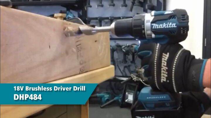 Markita DDF484 แบตเตอรี่ลิเธียมแบบชาร์จไฟได้ Brushless Impact Drill ...