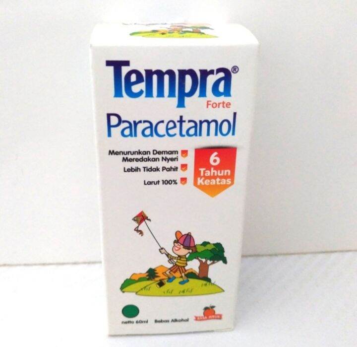 tempra forte sirup 60ml rasa jeruk obat demam turun panas anak 6 tahun ...