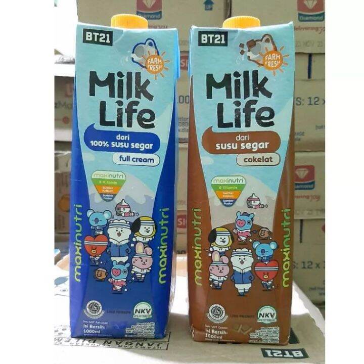 MILK LIFE SUSU UHT BT21 1Liter / 1000 ml | Lazada Indonesia