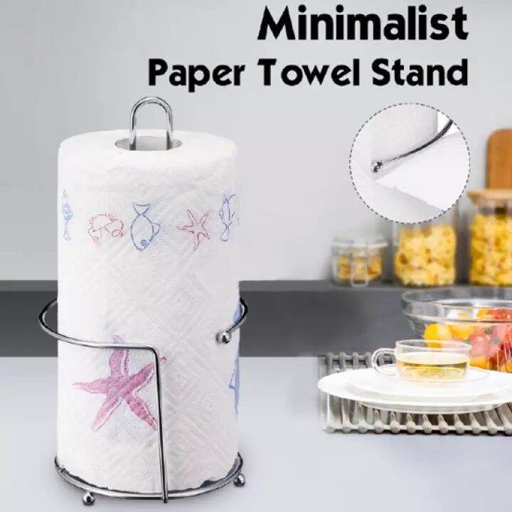 Kitchen Tissue Holder Stainless Steel Kitchen Roll Paper Towel Holder ...
