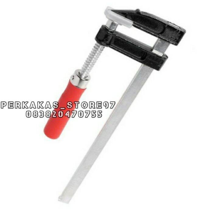 penjepit kayu model F 120 × 500mm clamp F cotok kayu ragum kayu model F ...