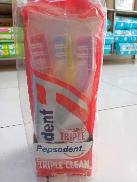 PEPSODENT TRIPLE CLEAN SOFT ISI 3 | Lazada Indonesia