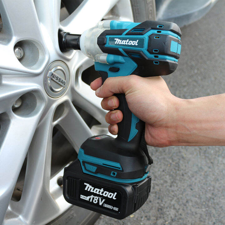 Matool ประแจไฟฟ้าไร้สาย บล็อกไฟฟ้า ประแจไฟฟ้า 18Vแบต2ก้อน 520N.M Brushless Electric Impact ...