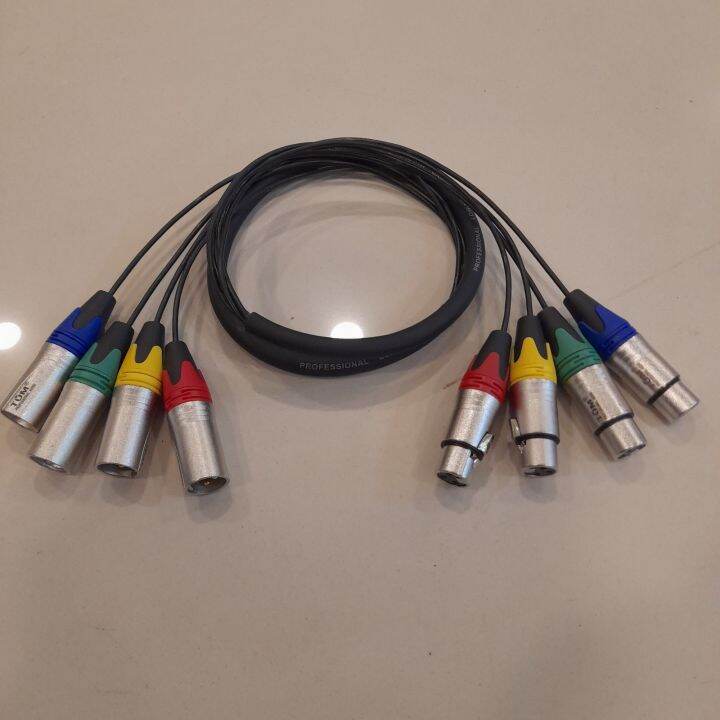 Snake Kabel 4 Channel + Konektor nya Jack Male Female Original.panjang ...