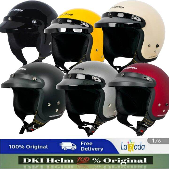 Helm Cargloss Original Official CARGLOSS CFM Helm Cowok / Helm Cewek ...