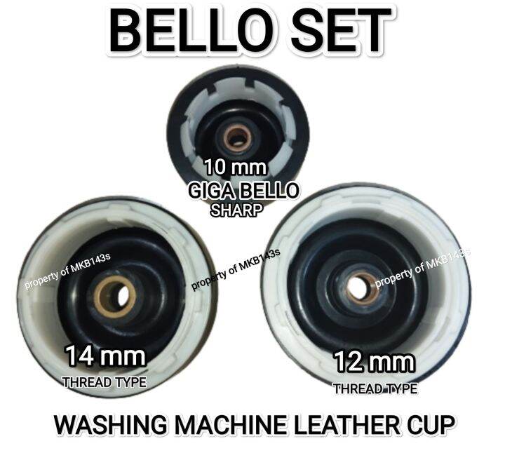 SPIN/DRYER PARTS SHARP GIGA BELLO SET 10mm, UNIVERSAL BELLO FOR 14mm ...