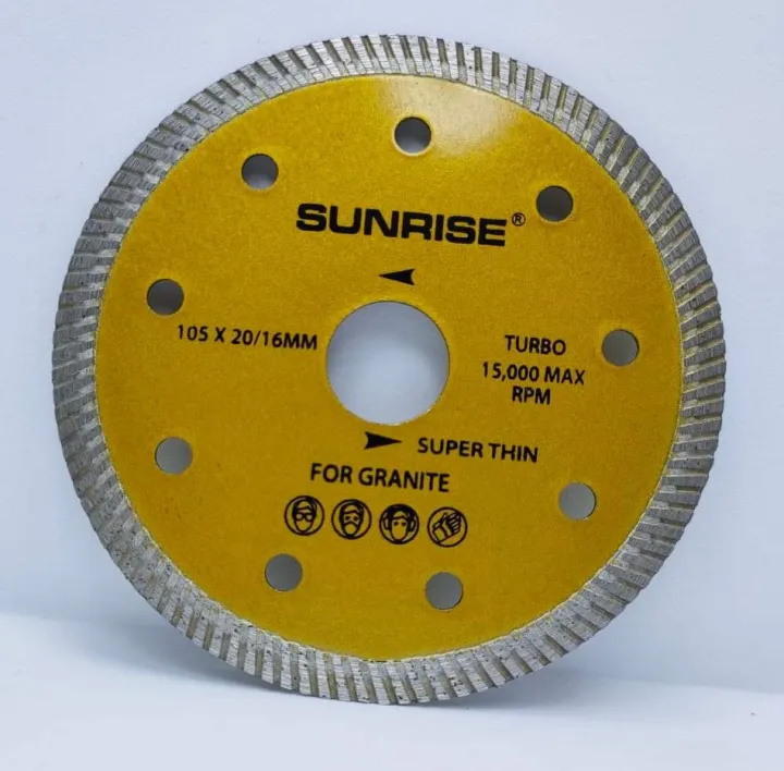 Sunrise Diamond Cutting Disc 4"inches Turbo segmented | Lazada PH