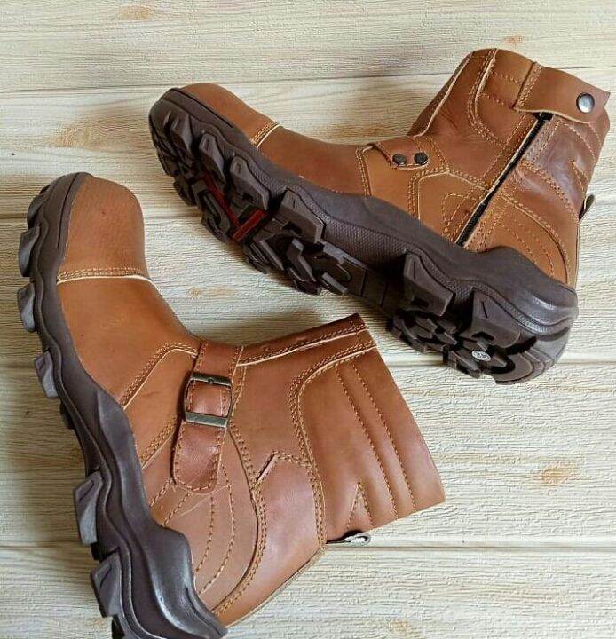 SEPATU BOOT CAMEL KULIT ASLI | Lazada Indonesia