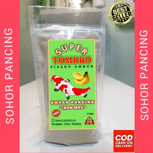 umpan SUPER TOMBRO AMBON 125gr/pouch | aroma pisang ambon | umpan ikan ...