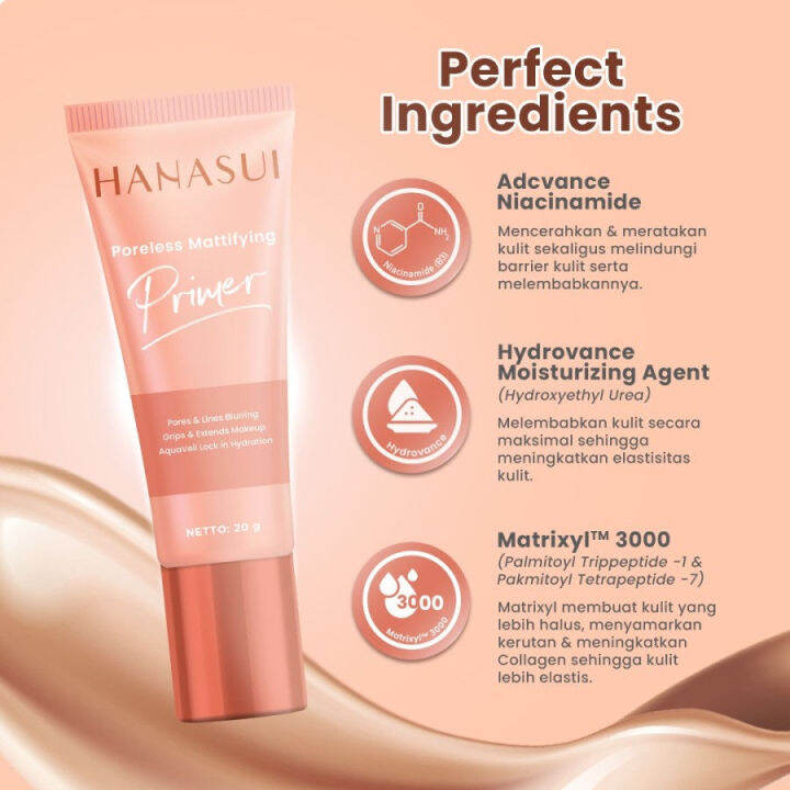 Hanasui Poreless Mattifying Primer | Lazada Indonesia