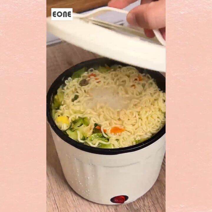EONE 2023 New Mini Instant Noodle Cooker Rice Cooker with Steamer Small ...