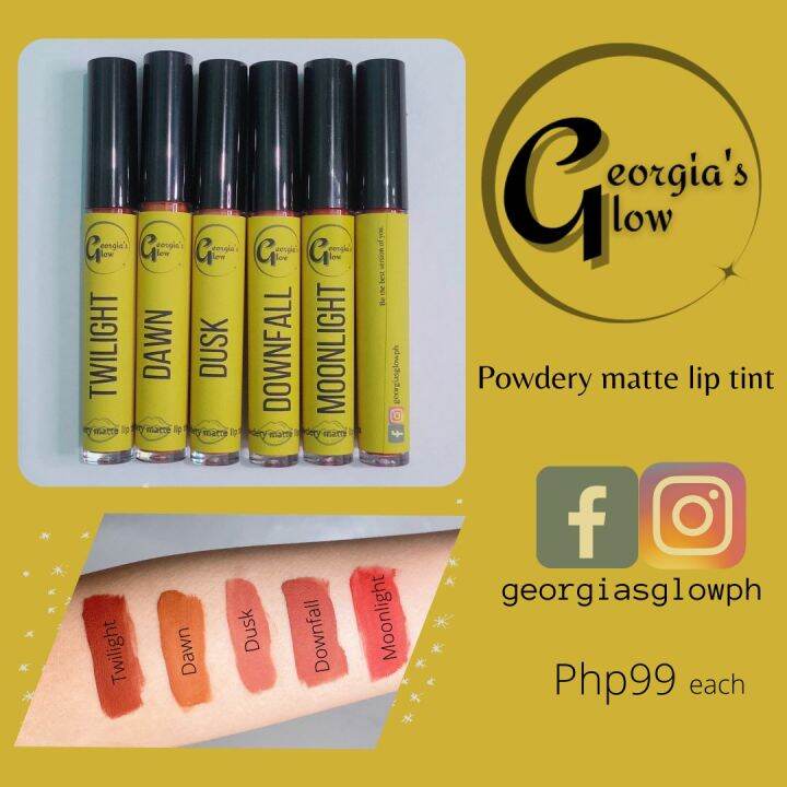 Powdery matte tint by Georgia's Glow | Lazada PH
