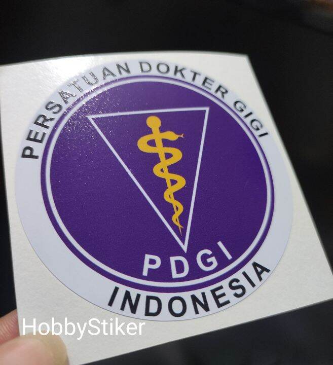 Stiker PDGI persatuan dokter gigi indonesia untuk kaca mobil klinik ...