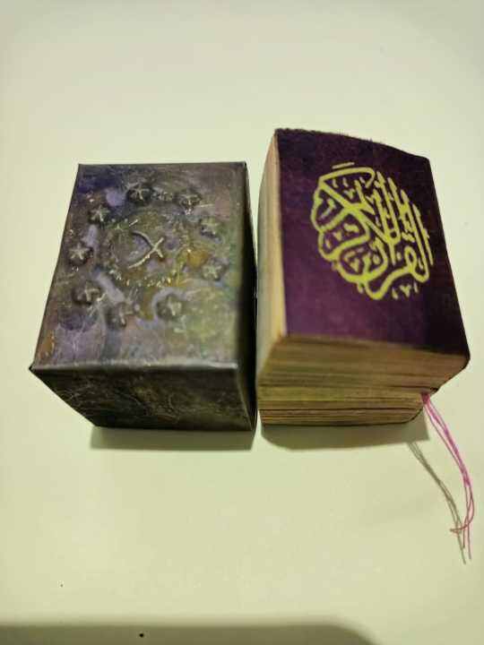 KITAB STAMBUL TINTA EMAS 30 JUZ AL QUR'AN MINI BARANG KUNO ANTIK KITAB ...