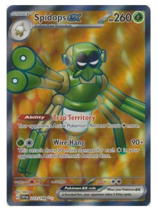 Spidops ex - 223/198 - Full Art Secret Rare Scarlet & Violet (Base Set ...