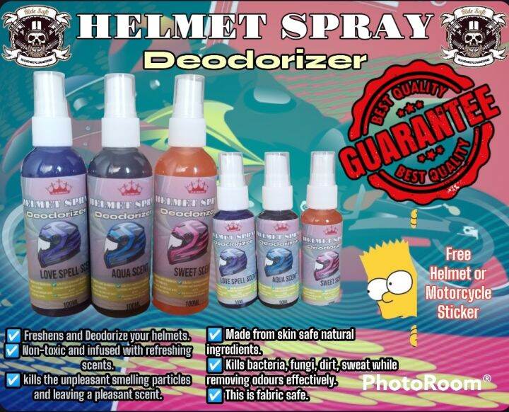 Helmet Spray Deodorizer / Helmet Spray Refreshener / Helmet Spray ...