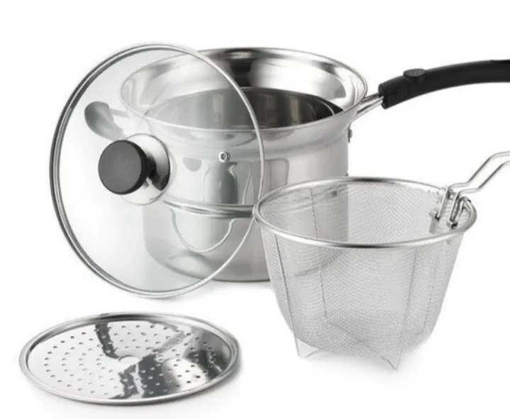3 in 1 MULTIPURPOSE POT DEEP FRY SOUP STEAM | Lazada PH