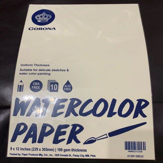 Corona Watercolor Paper (190gsm) 10sheets | Lazada PH